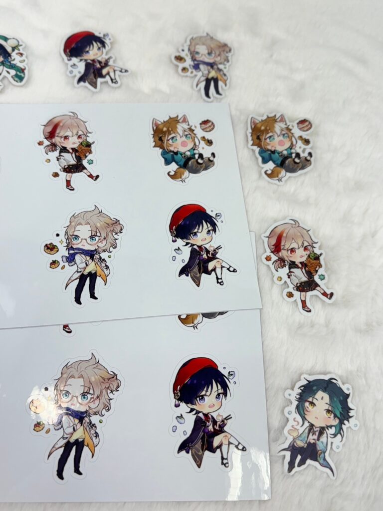 ผลงานพิมพ์ “สติ๊กเกอร์การ์ตูน” - โรงพิมพ์ด่วน ThaiDigitalPrint